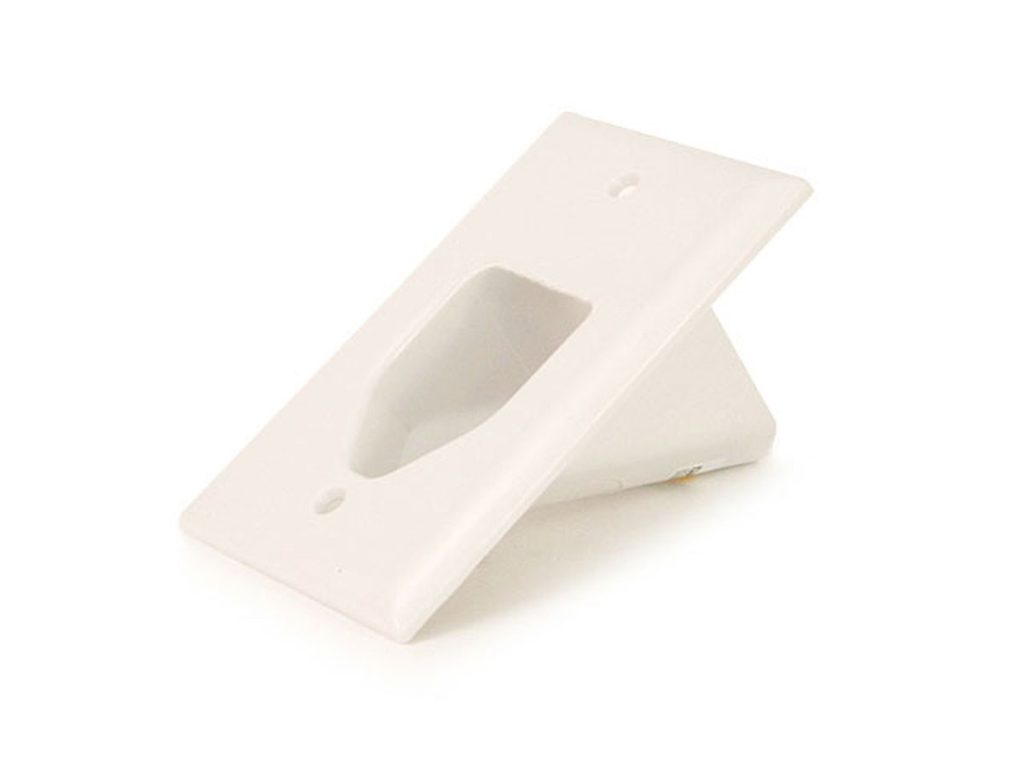 Single Feed Thru Wall Plate