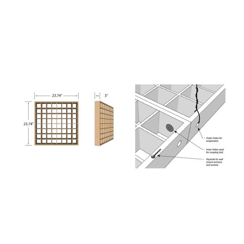 Primacoustic Radiator Open Grid Diffuser – Rapallo