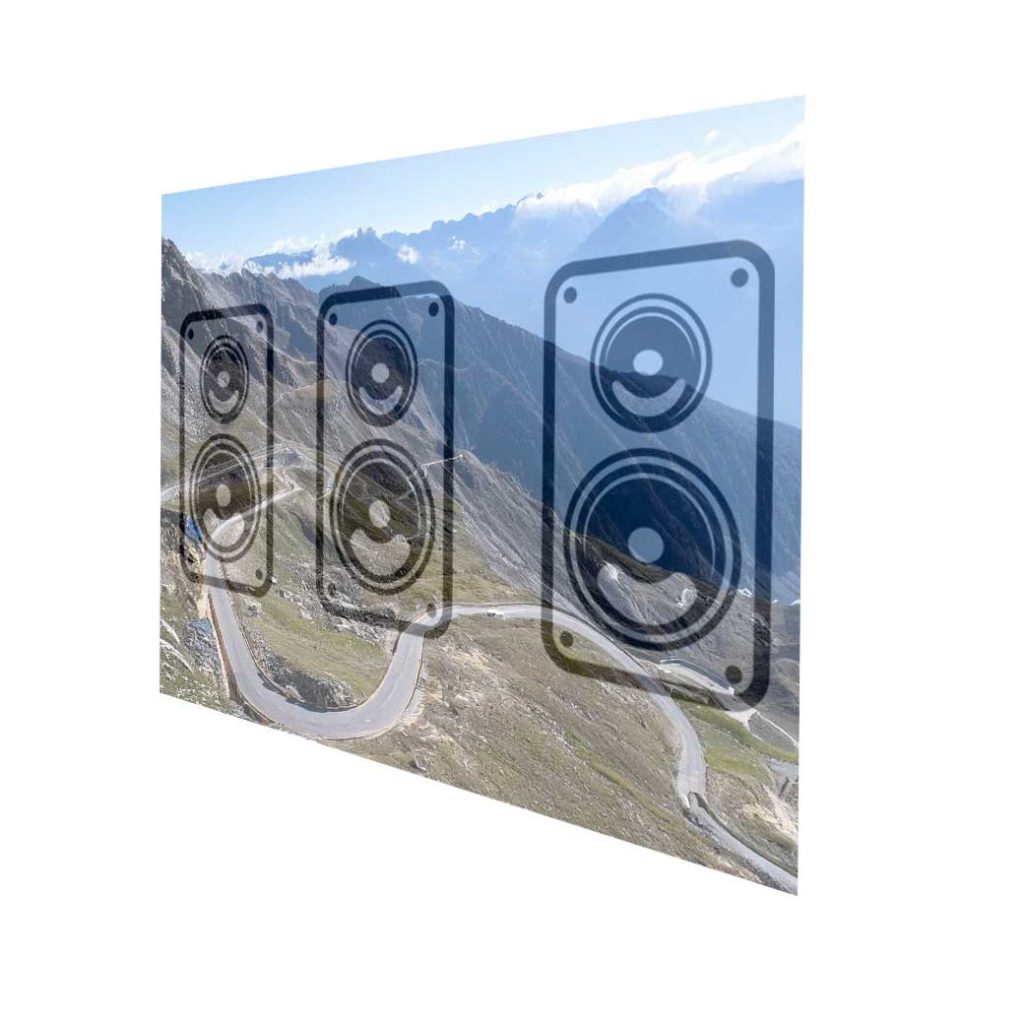 100" Indigo 4:3 Edge Free Fixed Frame Acoustic Screen – Rapallo
