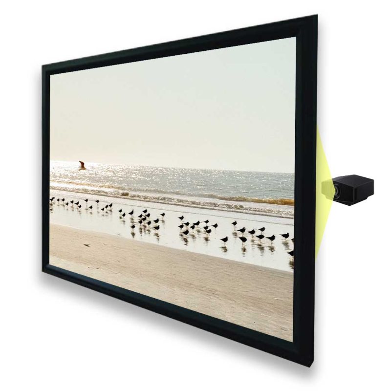 100" Indigo 4:3 Fixed Frame Rear Projection Screen – Rapallo