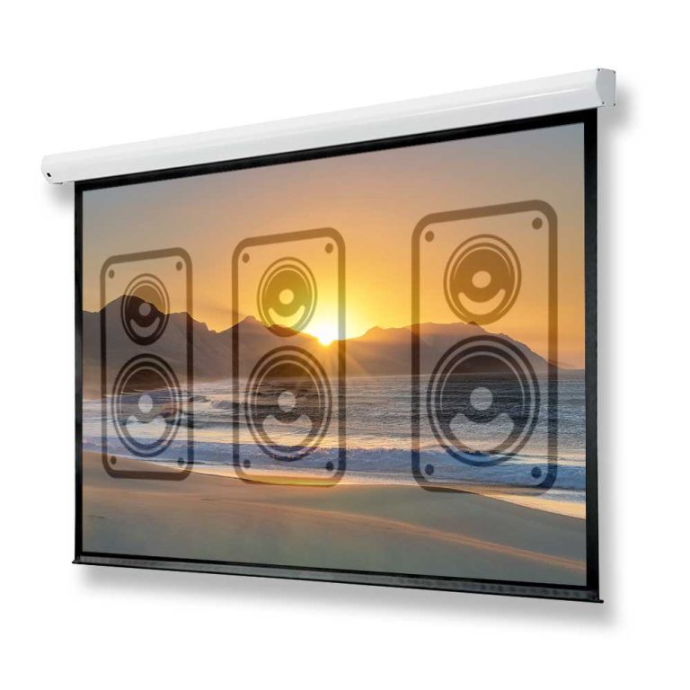100" Indigo 4:3 Motorised Acoustic Screen – Rapallo